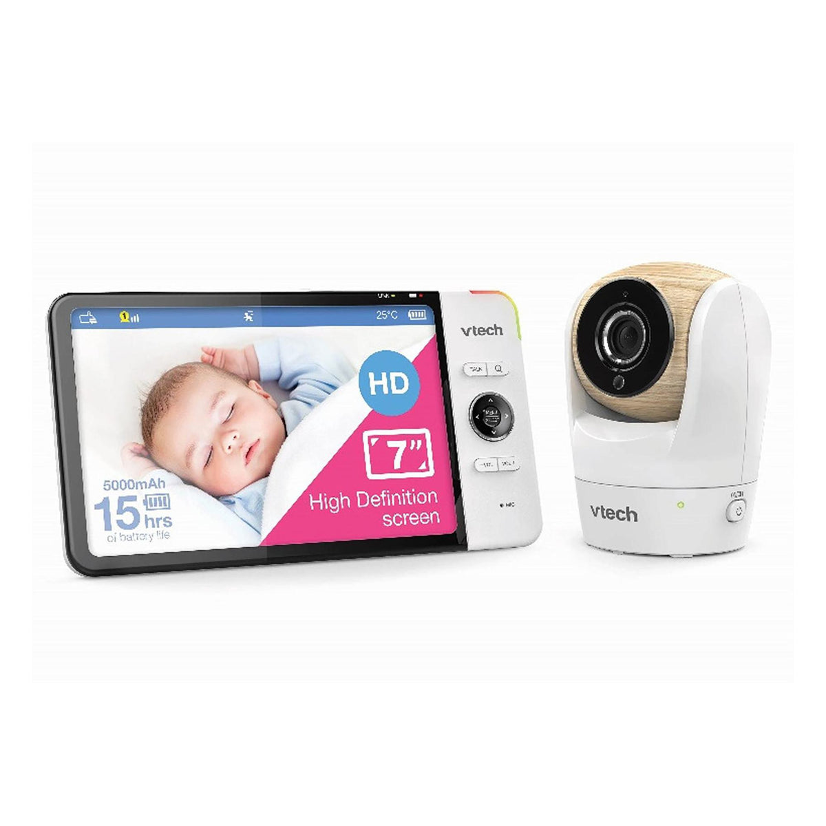 Vtech Bm7750Hd Full Colour Pan & Tilt Baby Video Monitor – Babies R Us ...